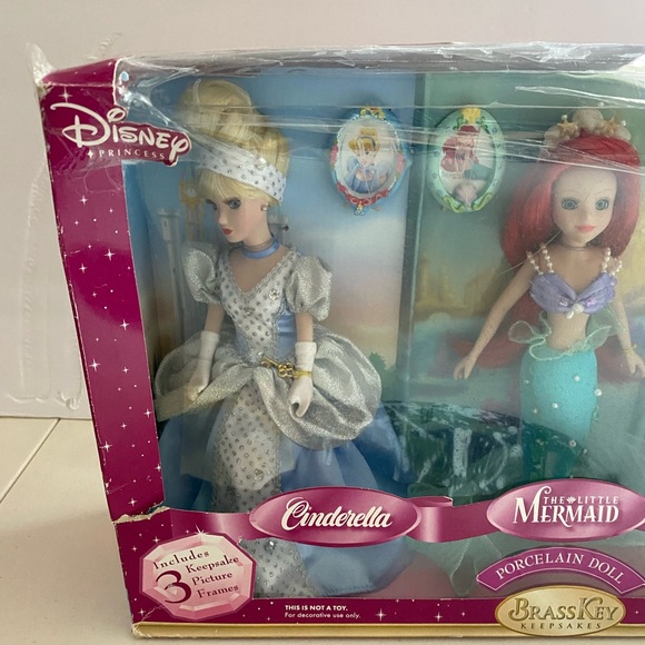 Disney | Toys | Disney Princess Porcelain Dolls Beauty Beast Little ...